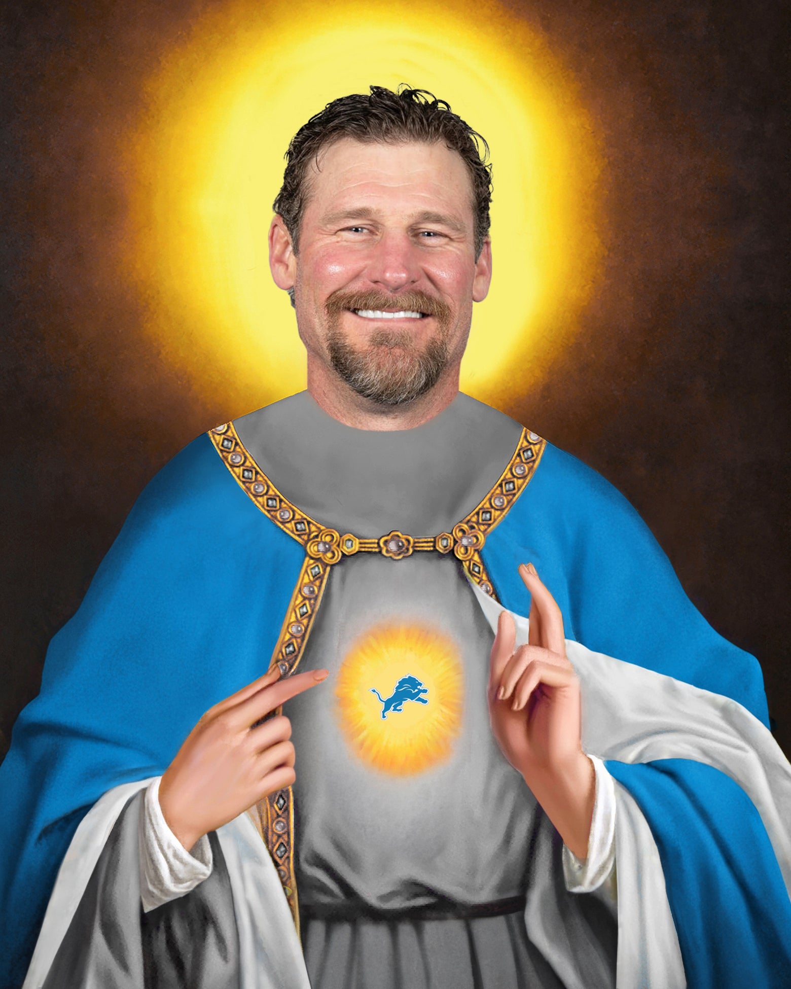 Dan Campbell Celebrity Prayer Candle – Celeb Prayer Candles