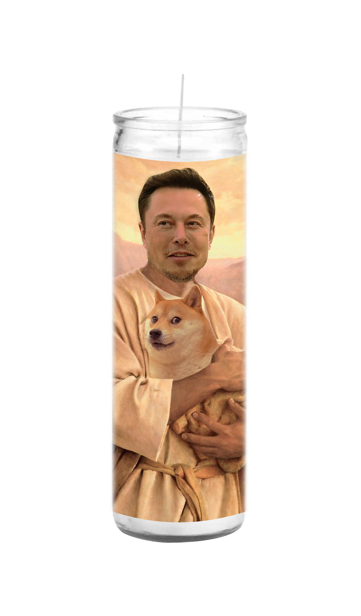 Elon Musk Doge Celebrity Prayer Candle – Celeb Prayer Candles