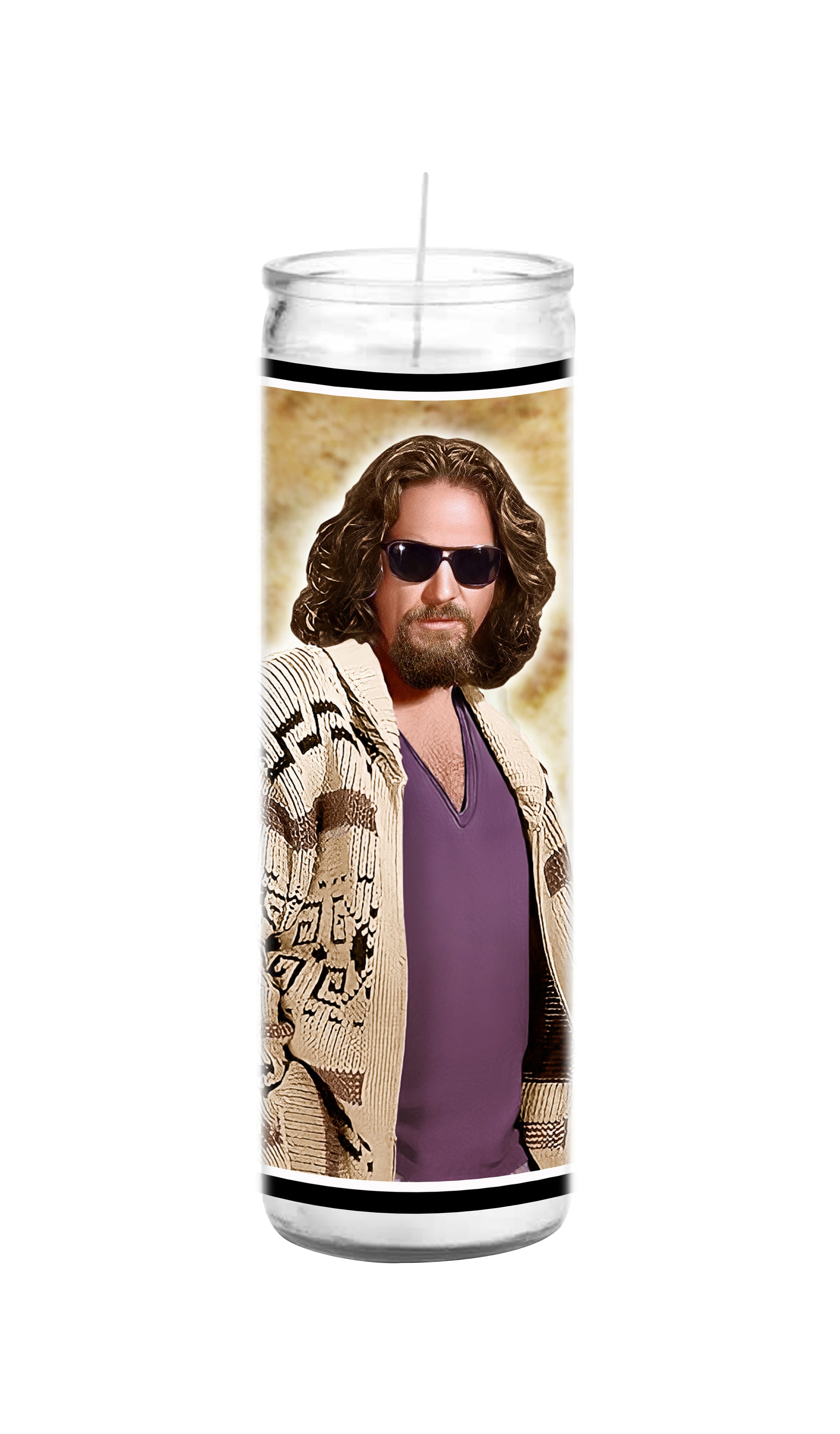 The Dude Big Lebowski Celebrity Prayer Candle – Celeb Prayer Candles